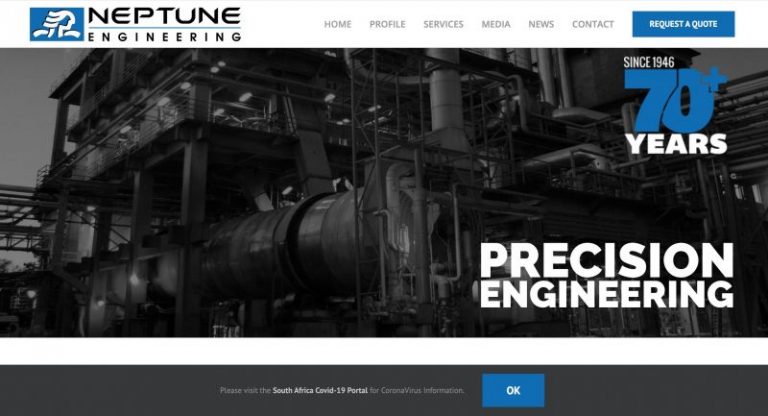 Engineering Company Website Design | Port Elizabeth Web Design